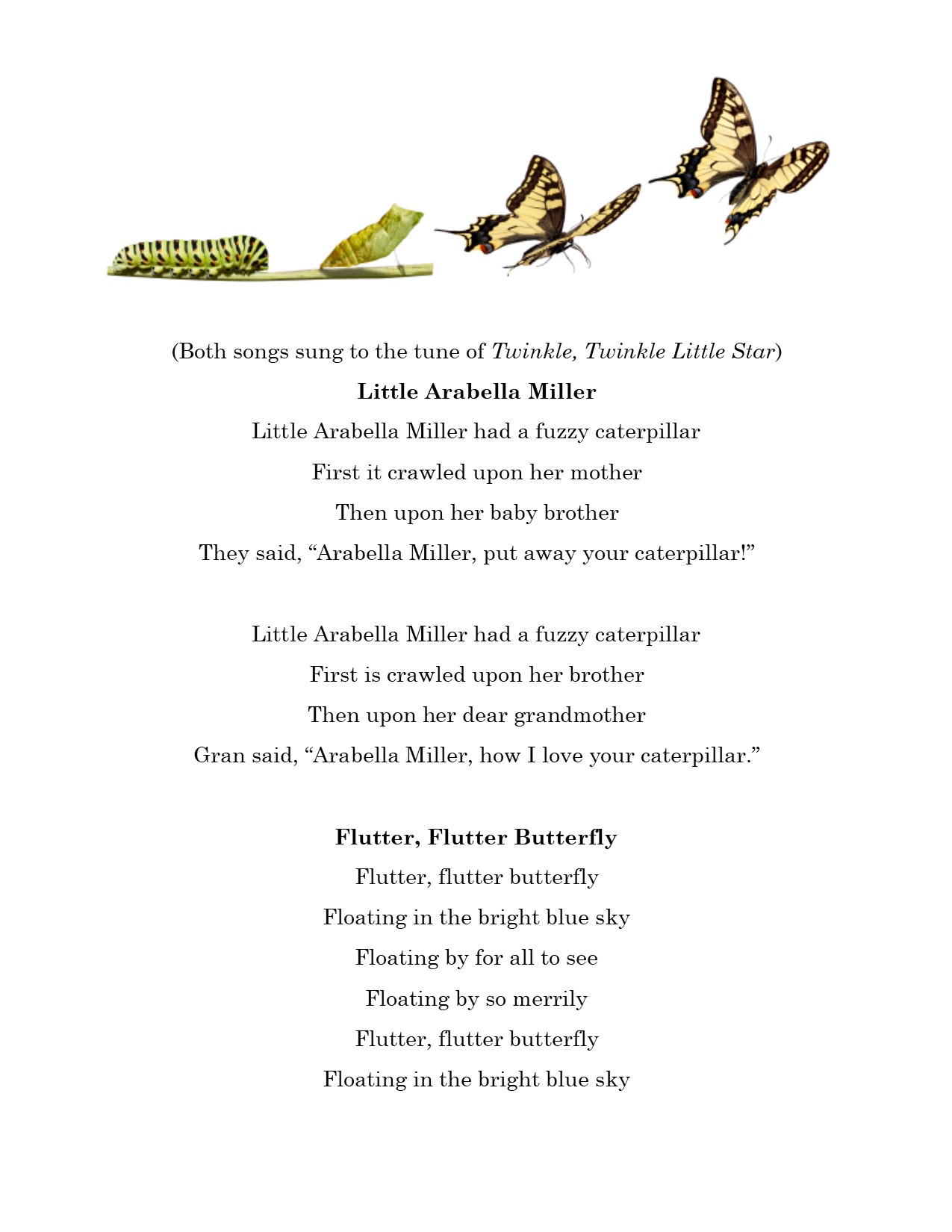 Caterpillars! - Peotone Library